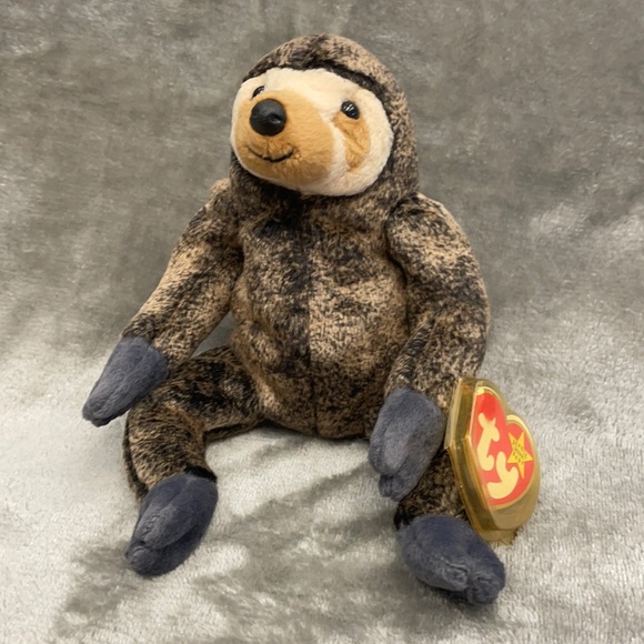 Ty | Toys | Ty Beanie Baby Slowpoke The Sloth 8 Beanbag Plush 999 With ...